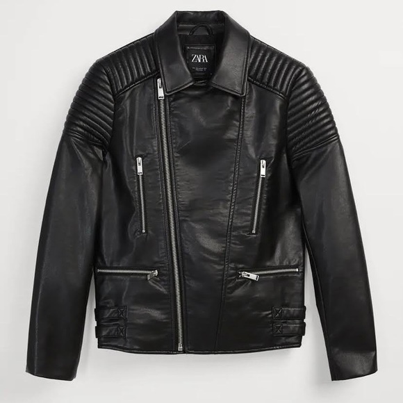 Zara | Jackets & Coats | Mens Zara Black Leather Jacket | Poshmark